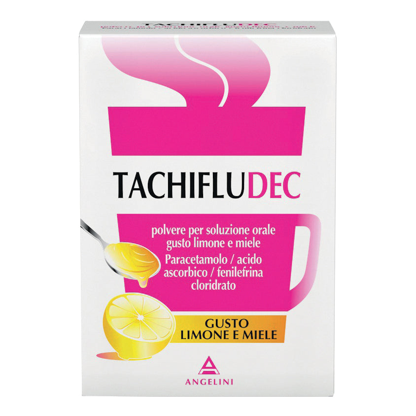 Tachifludec 10 Bustine Limone E Miele | Paracetamolo, Vitamina C e ...