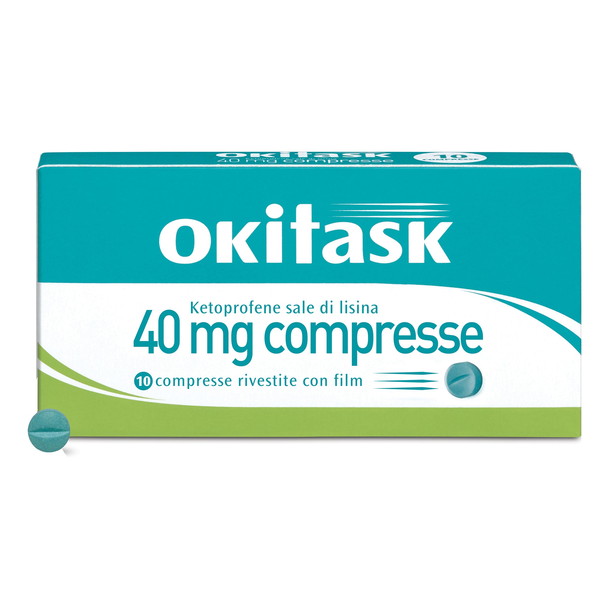 Antinfiammatorio e Analgesico | OKiTask | 10 Compresse Rivestite 40mg