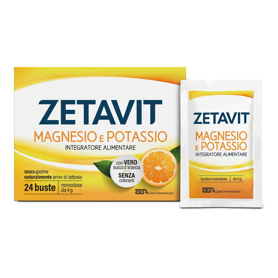 Zetavit Mg/K Integratore Di Magnesio E Potassio 24 Bustine 4g ...